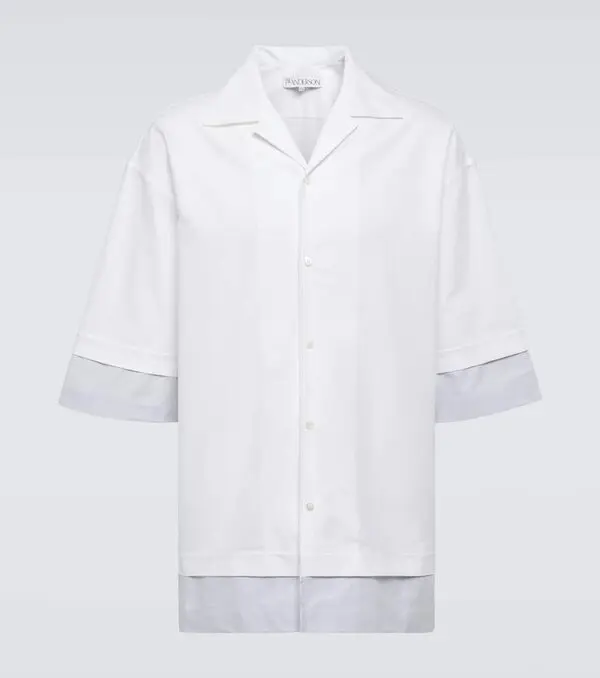 JW Anderson Layered Cotton Bowling Shirt