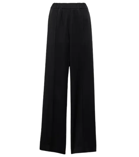 JIL SANDER Satin Wide-leg Pants - Black