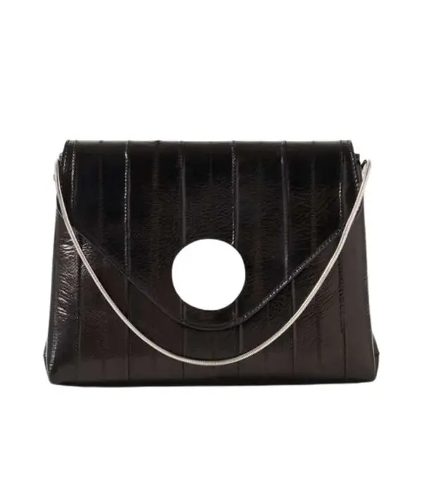 Khaite Bobbi Eel Shoulder Bag - Black