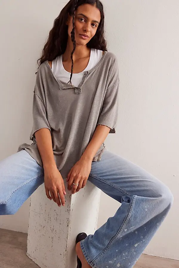 Free People We The Free Like Butter Tee - Aven