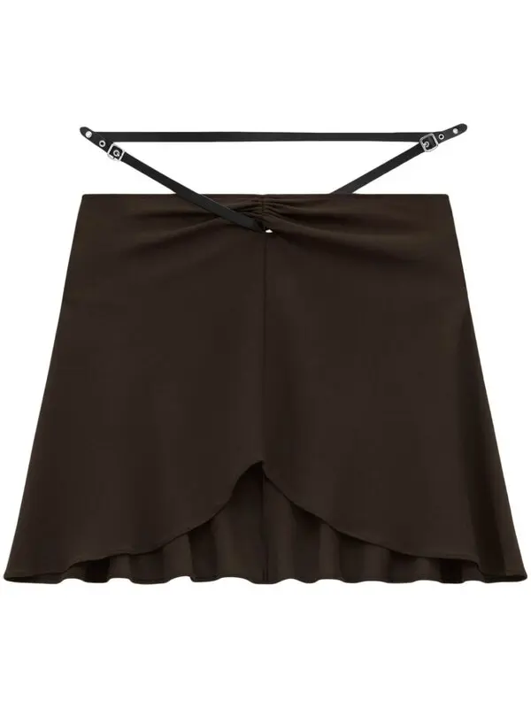COURREGES Ellipse Mini Skirt - Brown