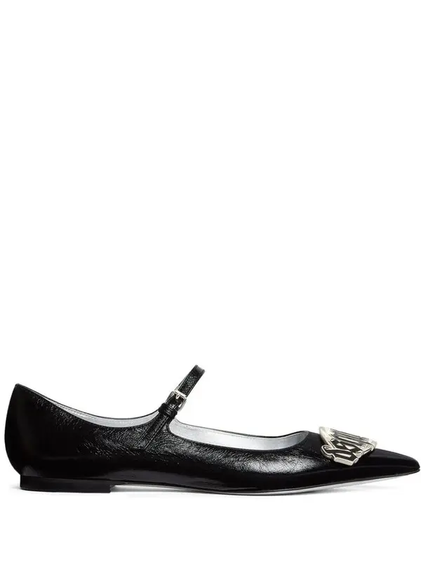 Dsquared2 Gothic Leather Ballerinas