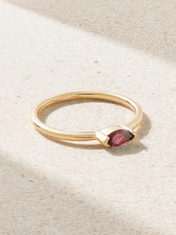MELISSA JOY MANNING 14-karat Recycled Rhodolite Ring