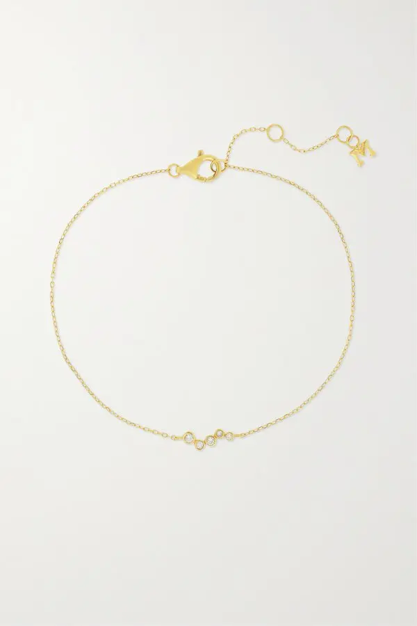 Mateo Wave 14-karat Diamond Bracelet - Gold
