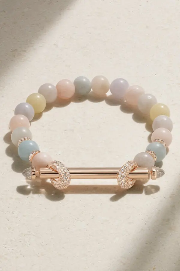 ANANYA Chakra Rose Multi-stone Bracelet - Gold