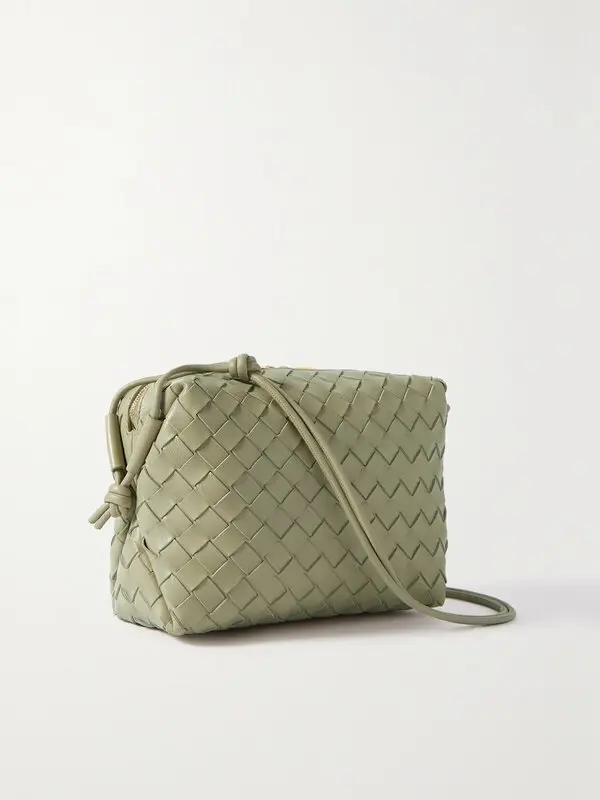 Bottega Veneta Loop Intrecciato Leather Crossbody Bag