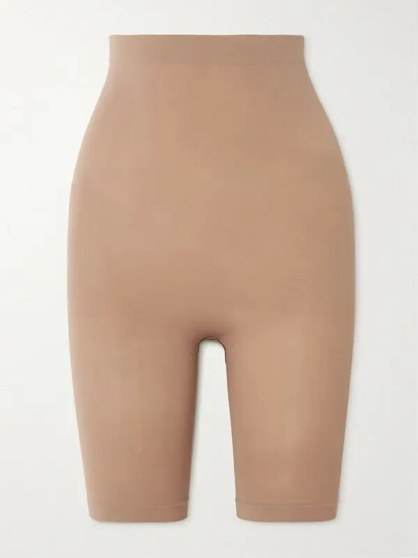 SKIMS Seamless High-waisted Above The Knee Short - Neutrals