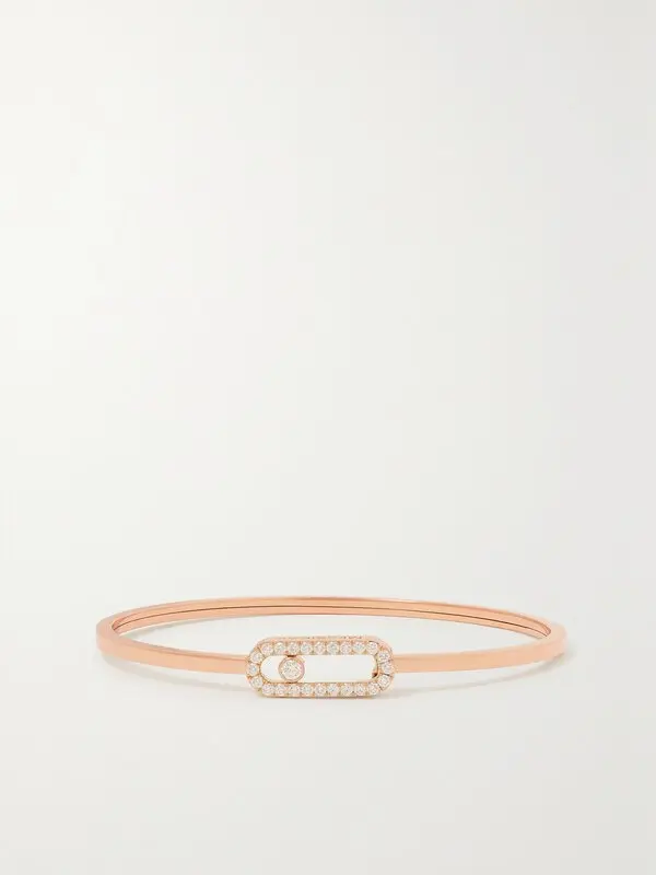 Messika Move Uno 18-karat Diamond Bangle - Gold