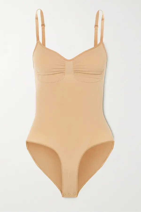 SKIMS Seamless Sculpt Brief Bodysuit - Neutrals
