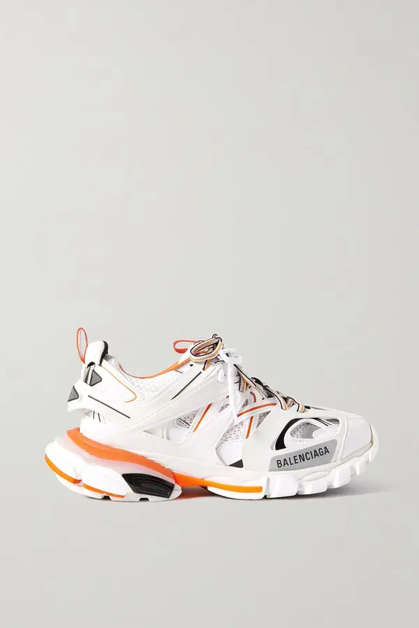 Balenciaga Track Logo Sneakers - White