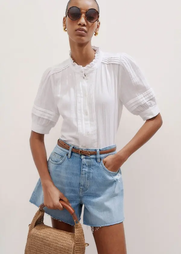 ME+EM Cheesecloth Shirt - Soft White