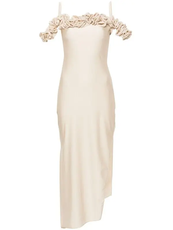 Coperni Long Dress - Beige Macadamia