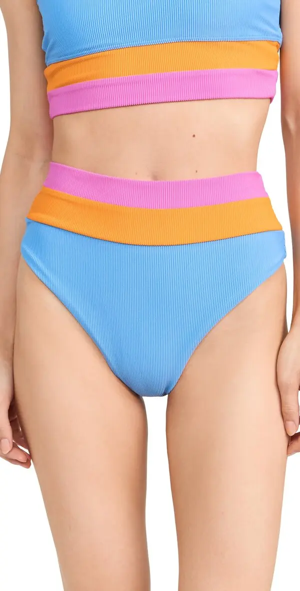 Beach Riot Heidi Bikini Bottoms - Daydreamer Colorblock