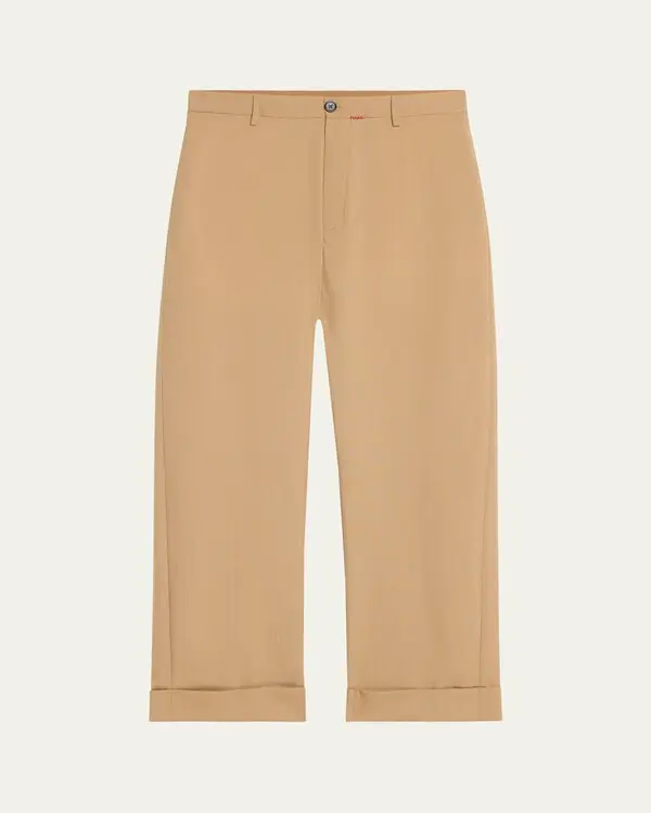 Marni Tropical Wool Wide-leg Pants