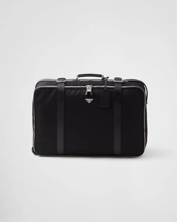 Prada Re-nylon And Saffiano Leather Suitcase