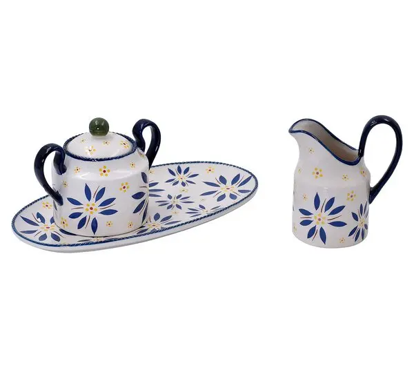 TEMP-TATIONS As Is Old World 3-piece Cream & Sugar Set