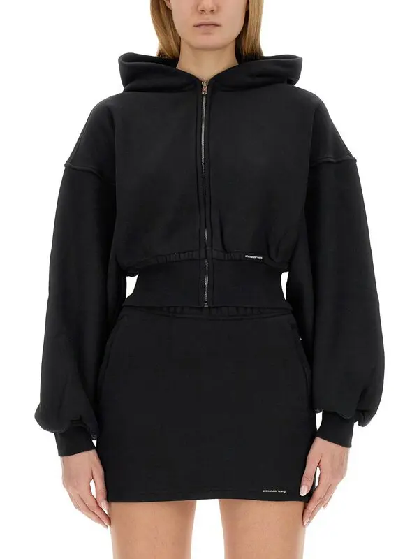 Alexander Wang Sweatshirt With Logo - Black