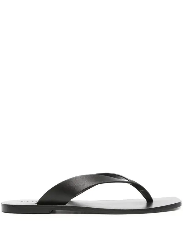 A.emery The Kinto Leather Flip-flops - Black
