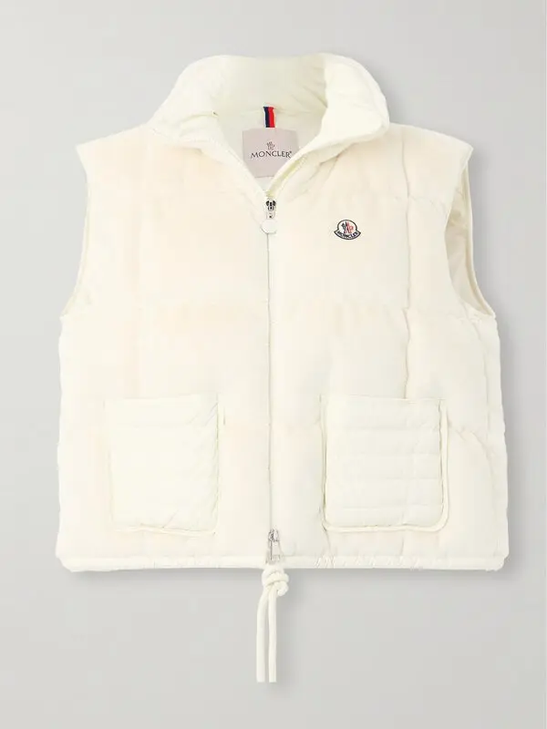 Moncler Arquest Padded Quilted Faux Fur And Shell Down Gilet