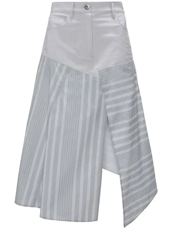 JW Anderson Hanky-hem Asymmetric Skirt - Grey