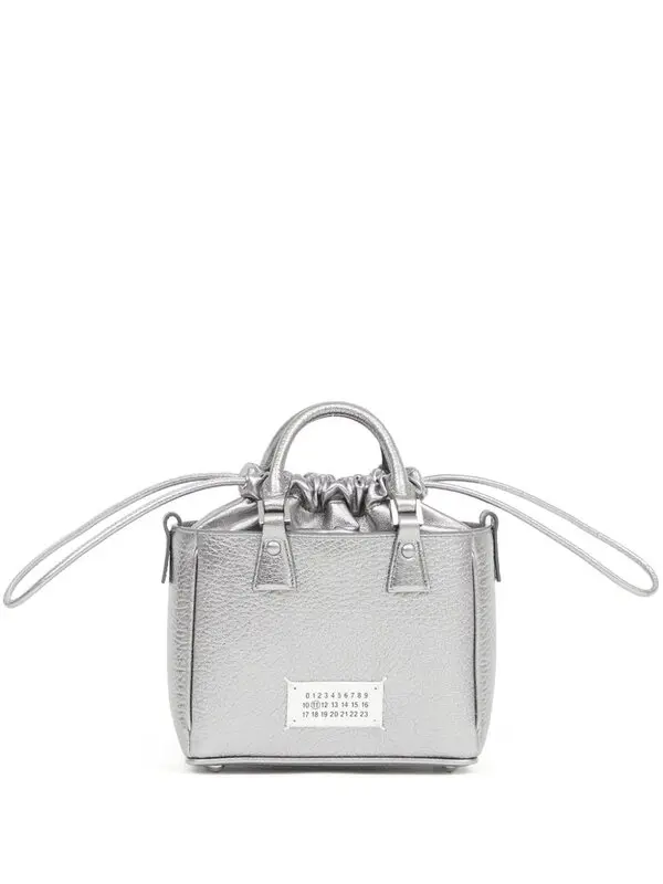 MAISON MARGIELA 5ac Metallic-effect Tote Bag
