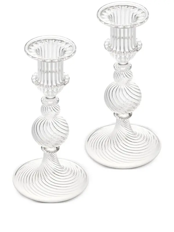 Christofle Small Tourbillon Candlesticks
