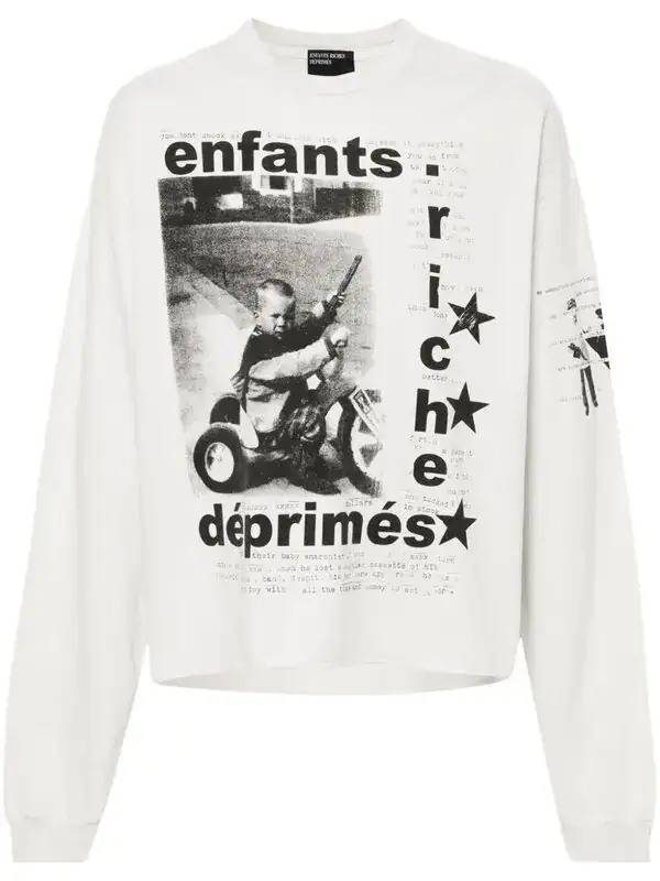 Enfants Riches DéPriméS Ong-Seeve Graphic-Print T-Shirt - White