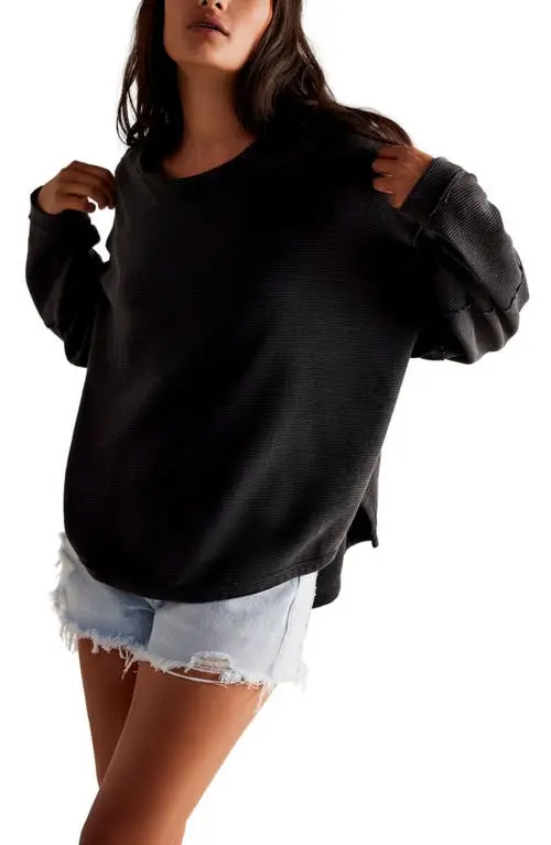 Free People Total Eclipse Oversize T-shirt - Black