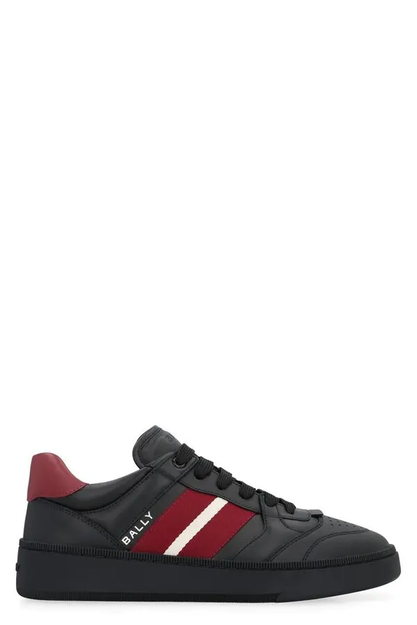 Bally Rebby Leather Low-top Sneakers - Black
