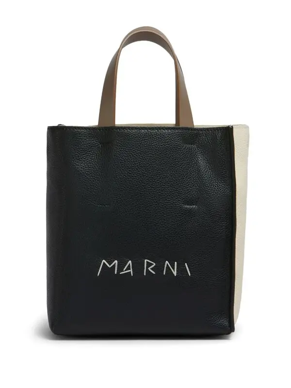 Marni Contrasting Tote Bag - Black