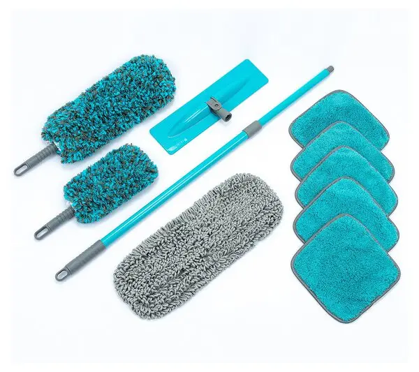 CAMPANELLI 10pc Mop, Dusters & Towels Machine Wash Set