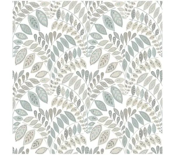 NUWALLPAPER Gustavus Grey Peel And Stick Wallpa Per