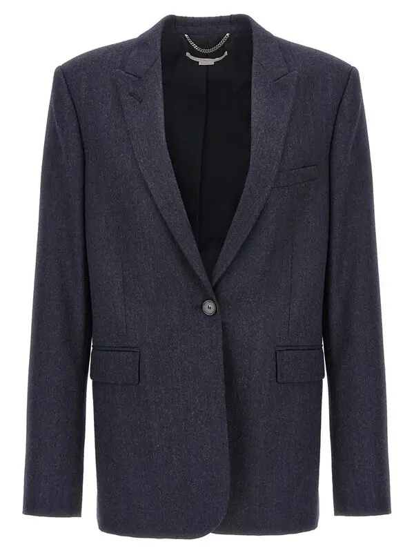 Stella McCartney Single-breasted Wool Flannel Blazer
