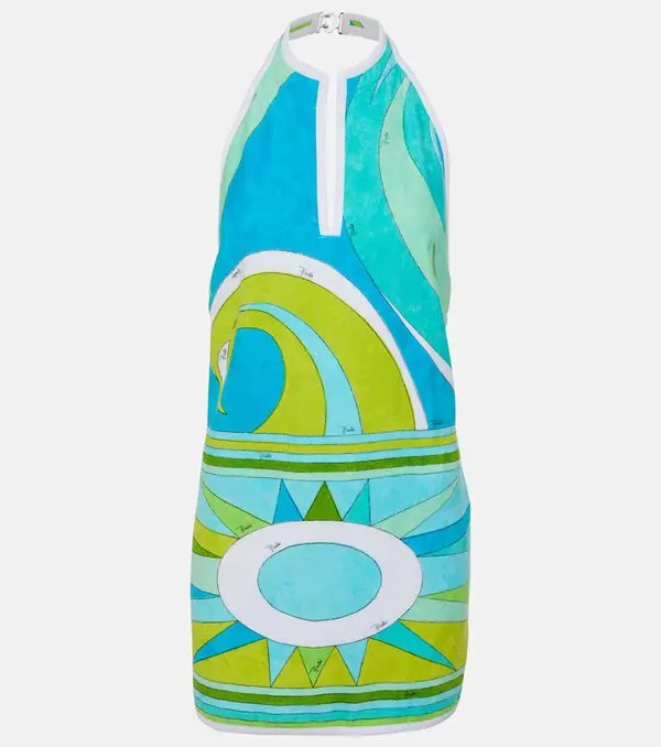 knee length dresses for ladies Vivara-Print Wrap Dress by PUCCI main image 0