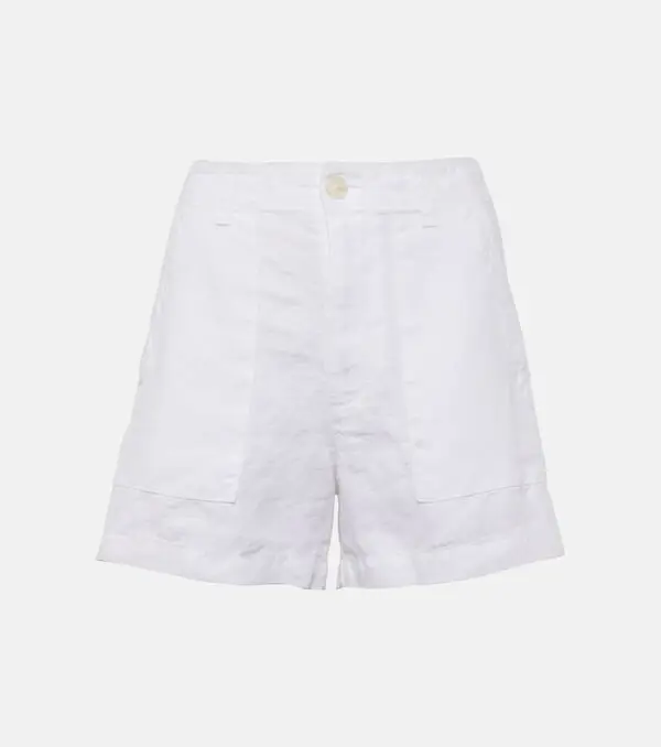 Velvet By Graham & Spencer Fallon Linen Shorts - White