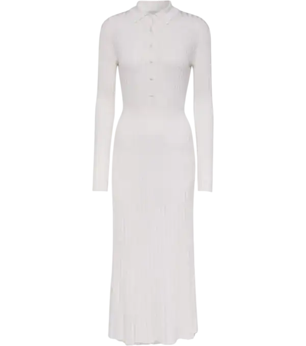 knee length dresses for ladies Amor Knit Midi Dress in Dark Navy Cashmere Silk – Gabriela Hearst