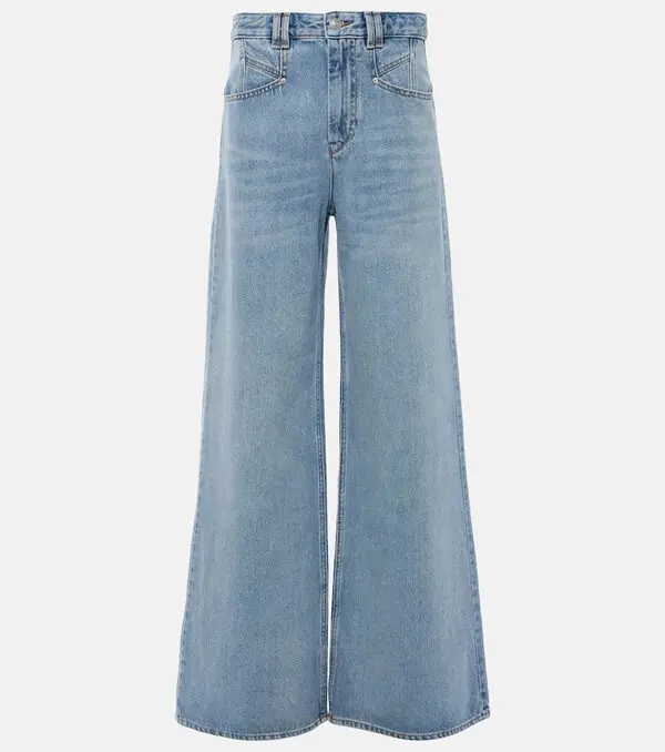 Isabel Marant Lemony Wide-leg Jeans - Blue