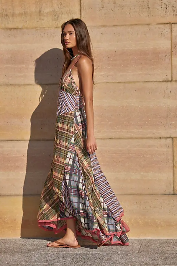 chinese dress ladies Petal and Pup Women's Hilary Pleated Maxi Dress