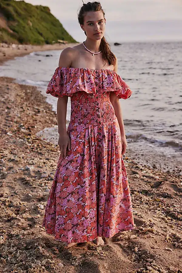open lace back dress Free People Bluebell Maxi Dress – Josie's Boutique main image 0