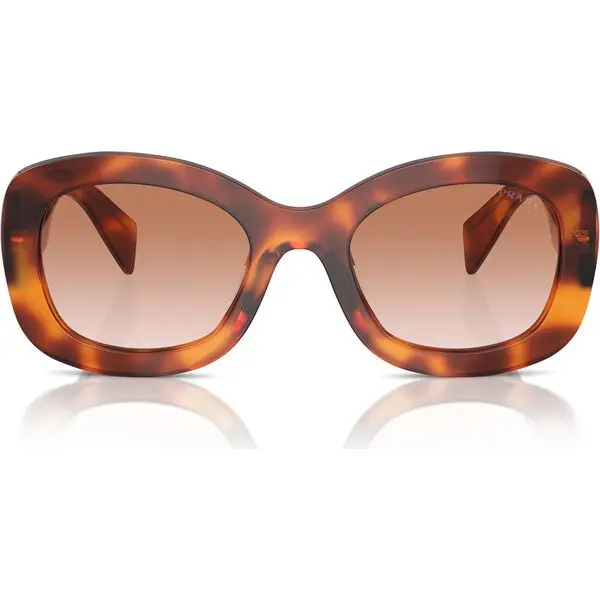Prada 55mm Gradient Oval Sunglasses
