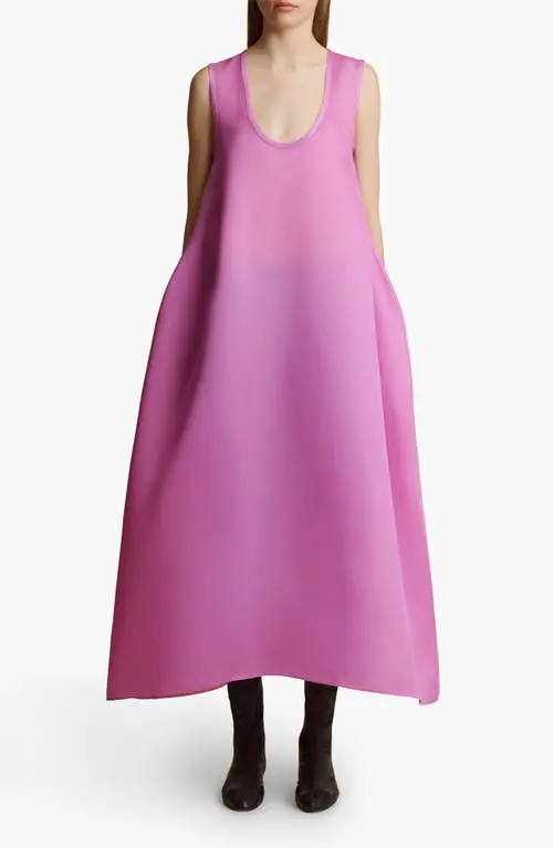 Khaite Coli Silk Fit & Flare Dress In Orchid - 70% Off | Editorialist