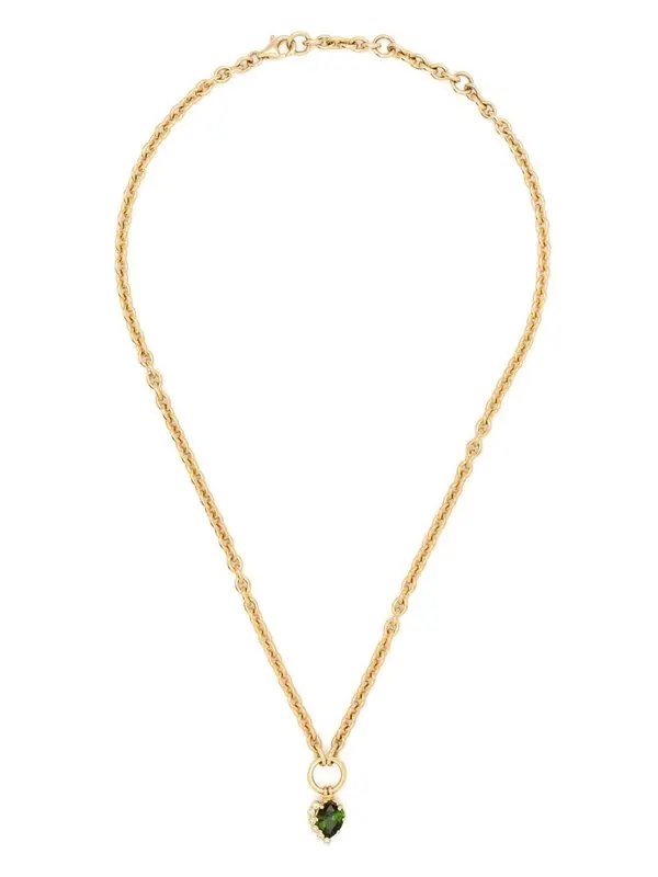 Pascale Monvoisin 18k Yellow Diamond And Tourmaline Necklace