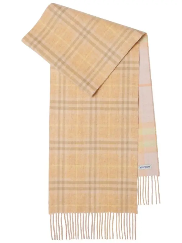 Burberry Reversible Checked Cashmere Scarf
