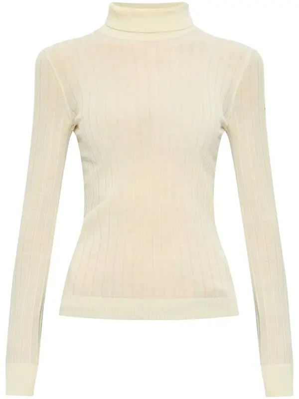 Moncler Roll-neck Wool-cashmere Sweater - Neutrals