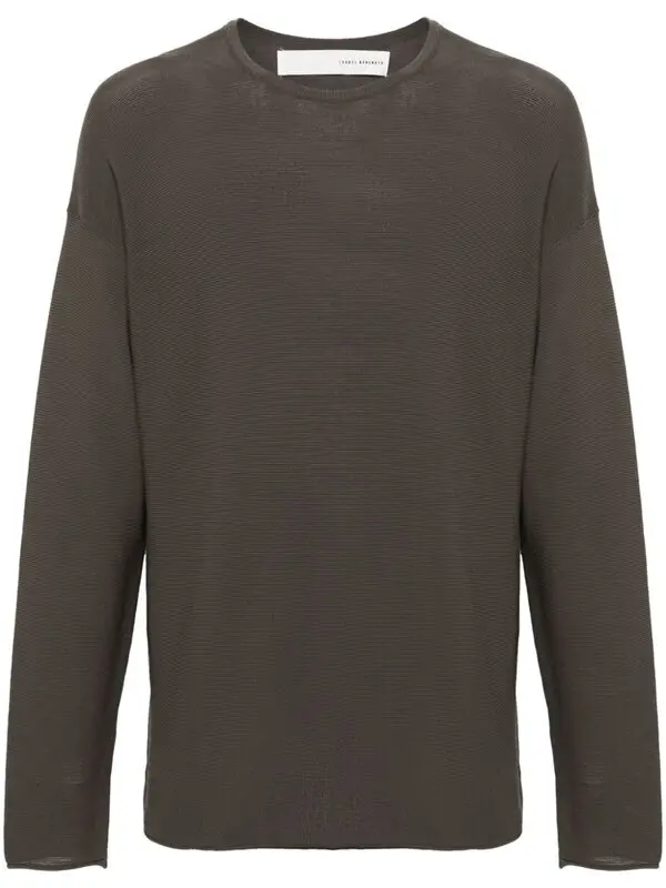 Isabel Benenato Rolled-trim Jumper