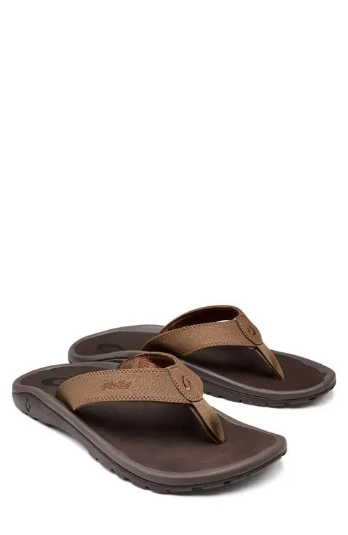 Olukai Ohana Flip-flop - Tan / Dk Java