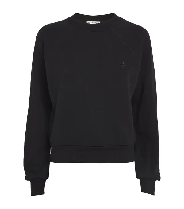 Eterne Terry Cotton-modal Sweatshirt - Black