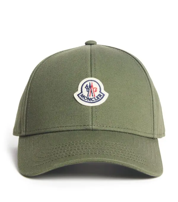 Moncler Cotton Logo Baseball Cap - Green