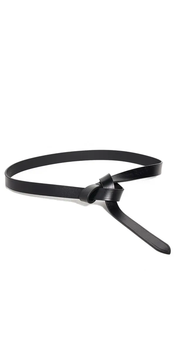 Isabel Marant Kirka Leather Belt - Black