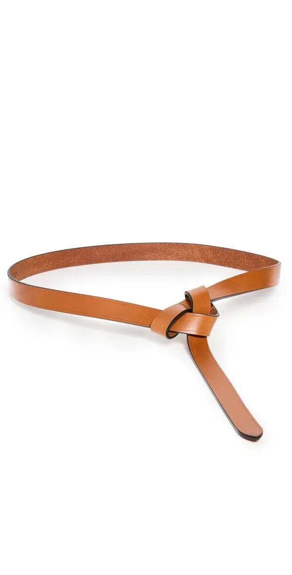 Isabel Marant Kirka Leather Belt - Natural